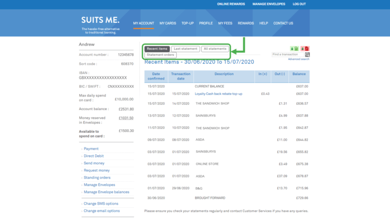 How to Get a Bank Statement | Suits Me
